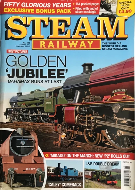 BACK ISSUE: STEAM Railway Magazine: No 485: 2018-10: October. £1.25 ...