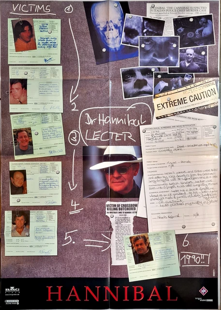 HANNIBAL - DR Hannibal Lecter - Filmposter - ca Din A1 - gefaltet EUR 2,22 - PicClick FR