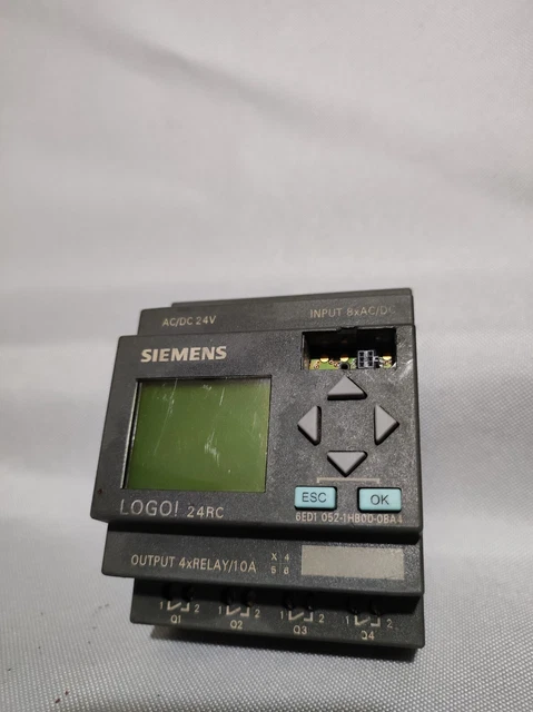 SIEMENS AUTOMATE LOGO! 24v 8a Ac 4x Relay/10a Input 8x Ac/Dc EUR 65,00 ...