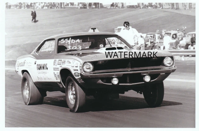 VINTAGE NHRA DRAG Racing-TOM MYL's 1970 SS/DA Hemi 'Cuda "Woodstock" $2 ...