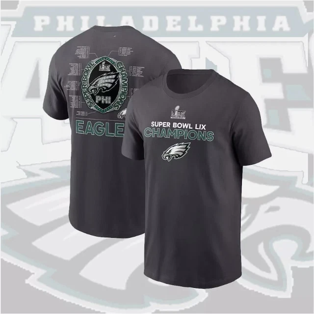 CONGRAT-PHILADELPHIA 2025 EAGLE Super Bowl LIX Champions Roster T-Shirt ...
