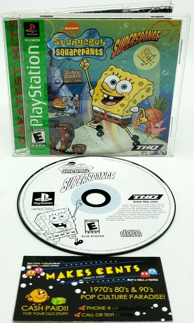BOB L'ÉPONGE SQUAREPANTS SuperSponge CIB (Sony PlayStation 1, PS1 ...