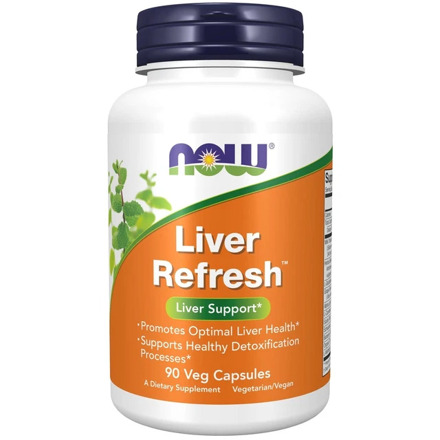 NOW FOODS LIVER Refresh 90 Veg Capsules Healthy Optimal Liver Health £ ...