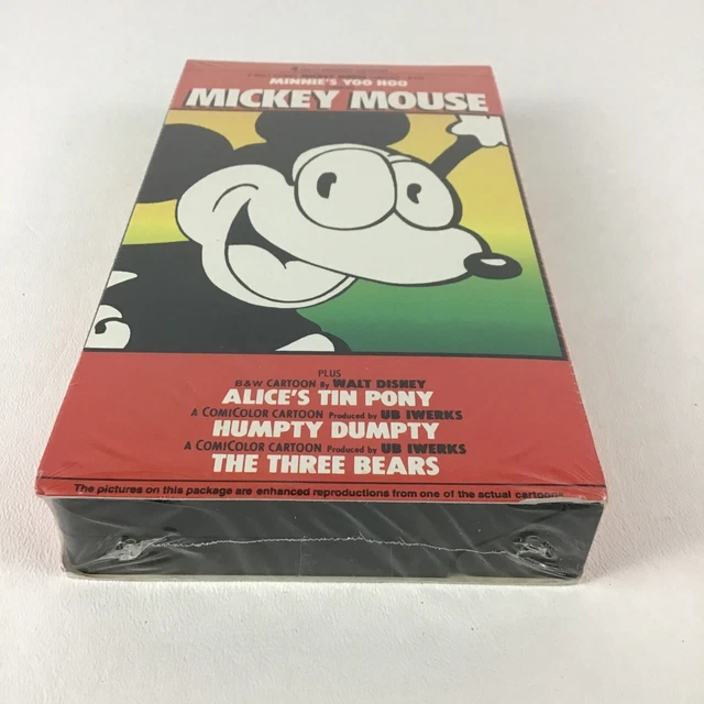 MICKEY MOUSE VHS Tape 4 Fully Animated Cartoons Minnie Vintage 1988 New ...