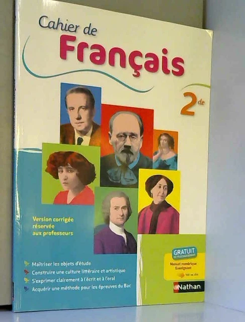 CAHIER DE FRANÇAIS 2de - VERSION CORRIGÉE RÉSERVÉE AUX PROFESSEURS EUR ...
