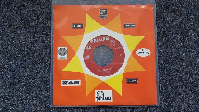 JOHNNY HALLYDAY - Tes tendres annees/ Les bras en croix 7'' Single ...