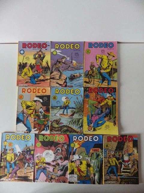 LOT DE 10 petits formats rodéo LUG 386.387.388.389.390.391.392.393.394 ...