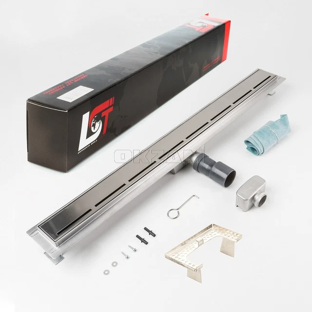 SHOWER GUTTER LINES 800x70mm drain shower rust with stainless steel ...