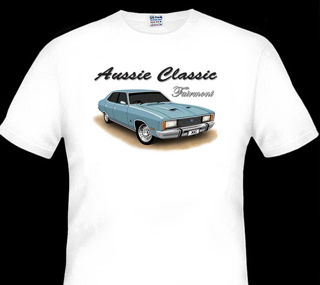 FORD XC Fairmont Sedan 5.8 Quality White Tshirt ( 9 Car Colours ) Big ...