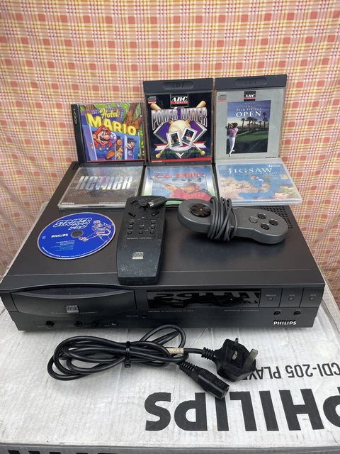 PHILIPS CDI 205 console boxed complete with X7 games including Mario ...
