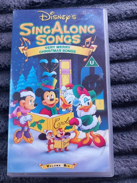 DISNEY SING-ALONG SONGS ~ Very Merry Christmas Songs VHS PAL £10.78 ...