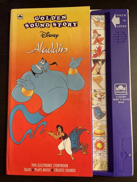 GOLDEN SOUND STORY Book Aladdin Electronic Storybook Music Talks Disney ...