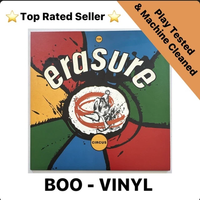 ERASURE THE CIRCUS 1987 Die Cut vinyle disque LP très bon état + / excellent état + EUR 16,96 ...