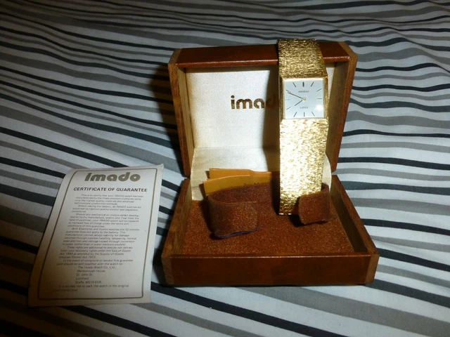 IMADO INCABLOC WATCH 17 jewels gold plated £35.00 - PicClick UK