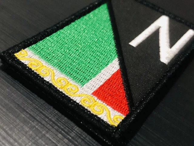 CECENIA MILITARY PATCH Z Chechen Flag Russian Toppa Russia Akmat ...