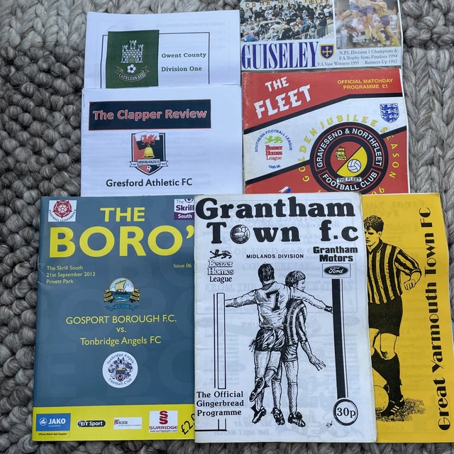 13 X FOOTBALL programmes beginning with letter ‘G’ 1979-2018 £2.00 ...