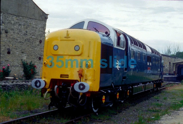 BRITISH RAILWAYS DELTIC Diesel Locomotive 55009 1986 Original Slide ...