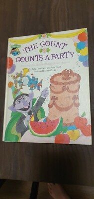 SESAME STREET BOOK Club Jim Henson's Muppets The Count Counts A Party ...