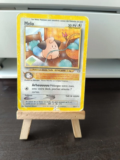 CARTE POKÉMON RARE Mélo 20/111 Néo Génésis Français Edition 2 Wizards ...