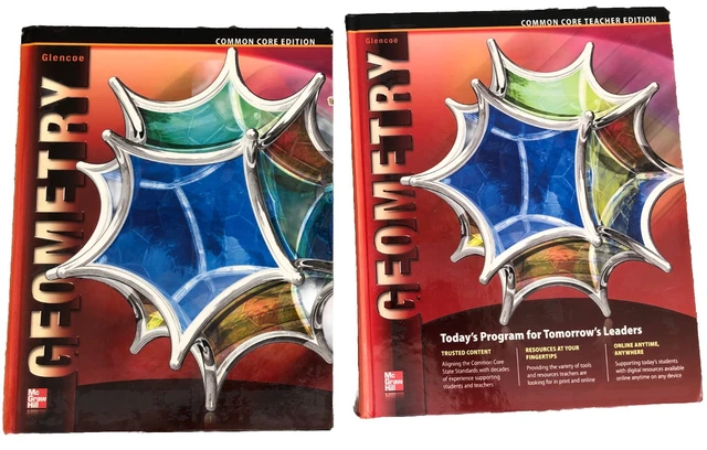 GLENCOE GEOMETRY TEACHER Edition Common Core McGraw Hill 2014 Student ...