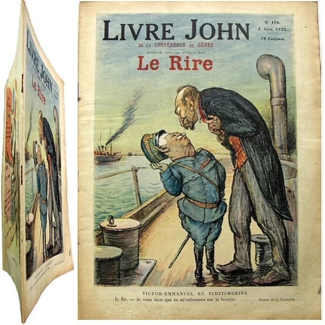 LIVRE JOHN CONFÉRENCE de Gènes 1922 Le Rire n°154 Léandre Nob ...