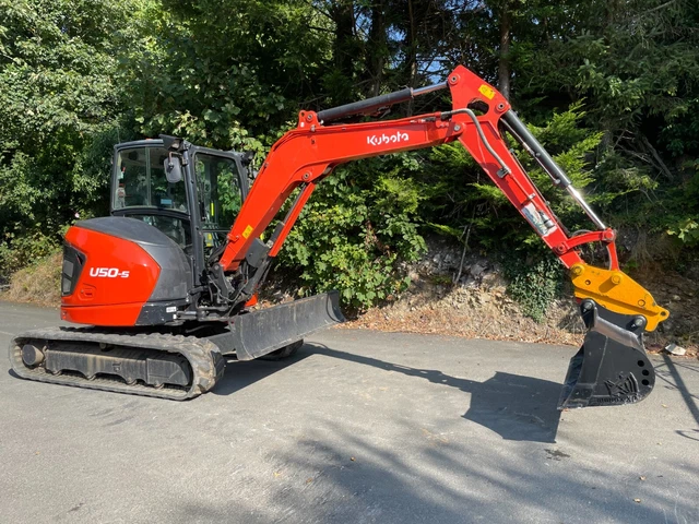 KUBOTA U50-5 MINI Excavator, 5 Ton Tonne Mini Digger JCB CAT Takeuchi ...