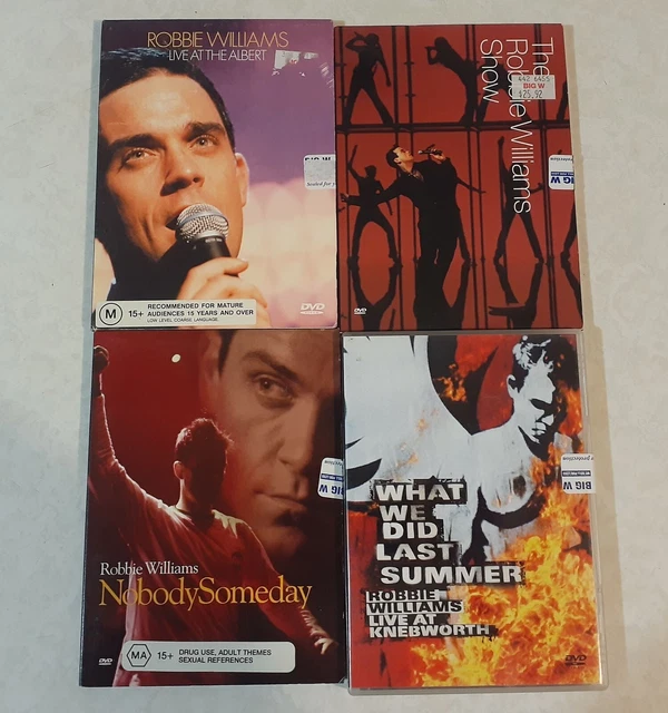 ROBBIE WILLIAMS LIVE DVDs The Albert Nobody Someday Show What we did ...