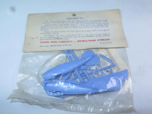 TRÈS RARE VINTAGE Airfix Modèle Kit 1/72 Albatross DV WWI Démantelé En ...