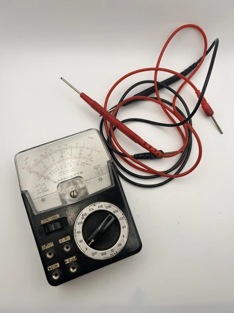 VINTAGE 1960S LAFAYETTE volt/ohm Analog Tool Meter - tested and working ...