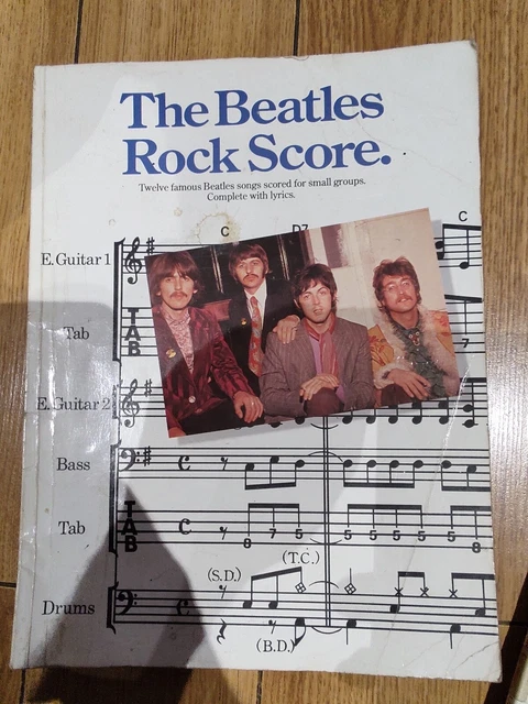 THE BEATLES - Compete Rock Score Hits Rare 80's Vintage Sheet Music £9. ...