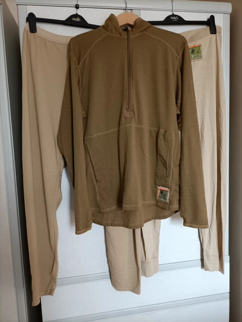USMC COLDWEATHER FIRE Retardant Thermal Set , Waffle Top And Bottoms £ ...