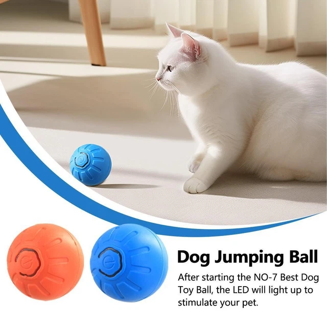 AUTOMATIC JUMPING BALL Pet Dog Interactive Training Toy Ball ToDE A9U7 ...