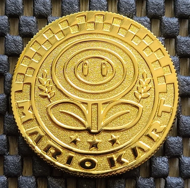 NINTENDO SUPER MARIO Coin Kart 8 Deluxe Medal Switch Rara Promo COPPA ...