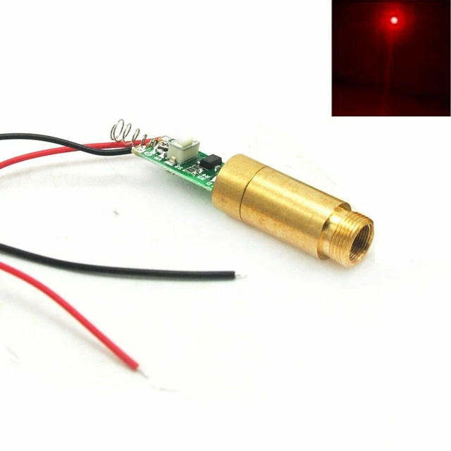 RED DOT 650NM 50mW Focusable Laser Diode Module Brass Driver 3-5V $14. ...
