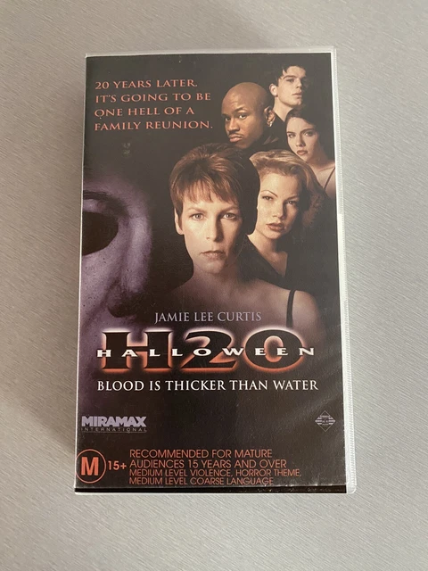 HALLOWEEN H20 VHS Small Box Horror Slasher Video Tape Jamie Lee Curtis ...