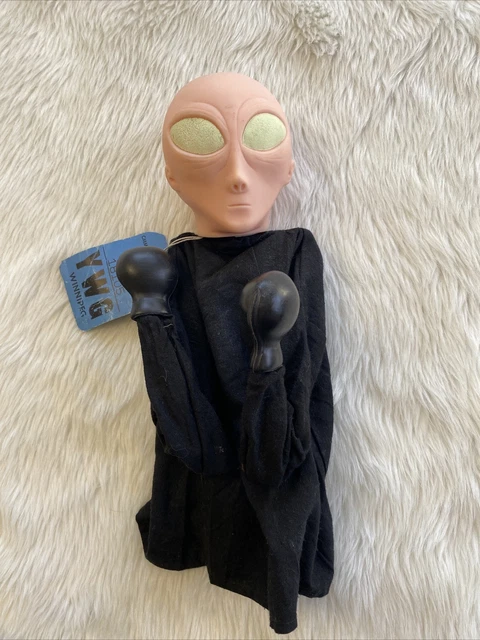 VINTAGE GLOWING EYES Boxing Alien Hand Puppet *damage $30.00 - PicClick CA