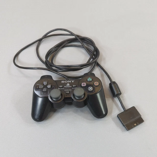 SONY PLAYSTATION 2 Controller Black PS2 Genuine Controller For Parts As ...