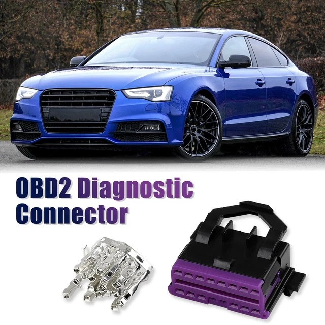 OBD2 DIAGNOSTIC CONNECTOR Female Socket w/16 Terminal for VW for Audi ...