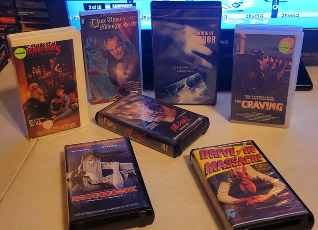 HORROR VHS CLAMSHELL Movie Lot | Evil Dead 2 | Silent Night Deadly ...