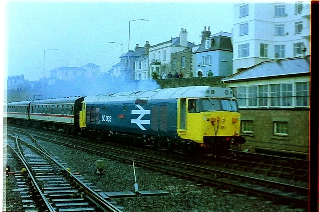 35MM RAILWAY COLOUR Negative Class 50 033 at Penzance £1.75 - PicClick UK
