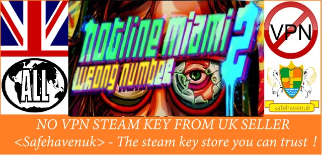 HOTLINE MIAMI 2 Wrong Number Steam key NO VPN Region Free UK Seller £6.49 - PicClick UK