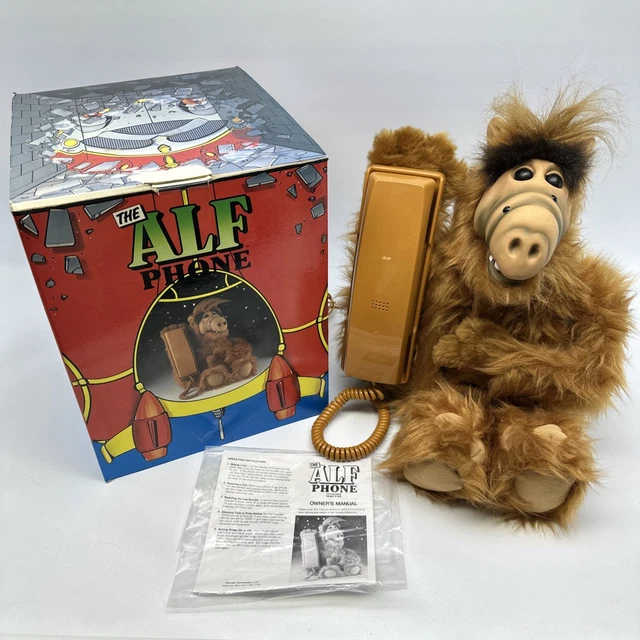 THE ALF PHONE 1988 The Alf Sitcom Plush With Box Manual 618S VTG Pop ...