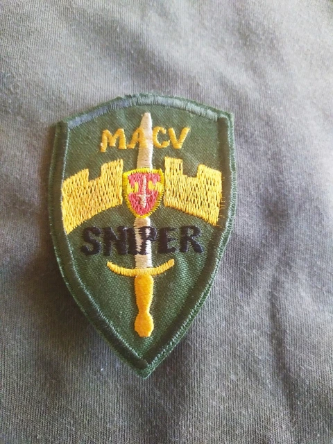 VIETNAM WAR PATCH - MACV SNIPER - Airborne Elite - US SPECIAL FORCES ...