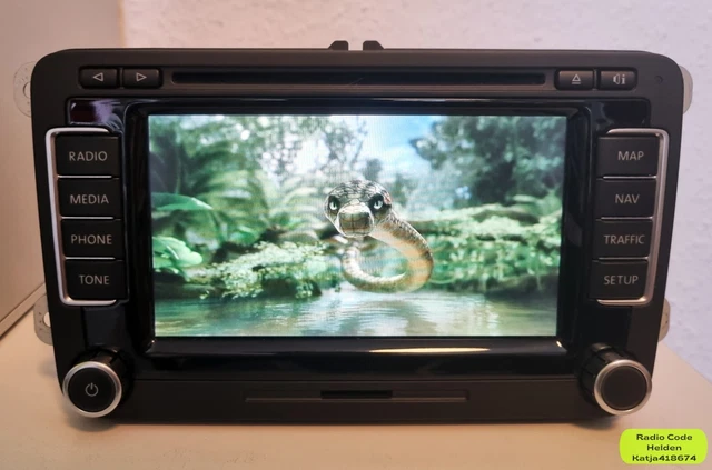 VW RNS 510 Radio original Volkswagen Continental Autoradio mit Code 1T0035680B EUR 432,59 ...