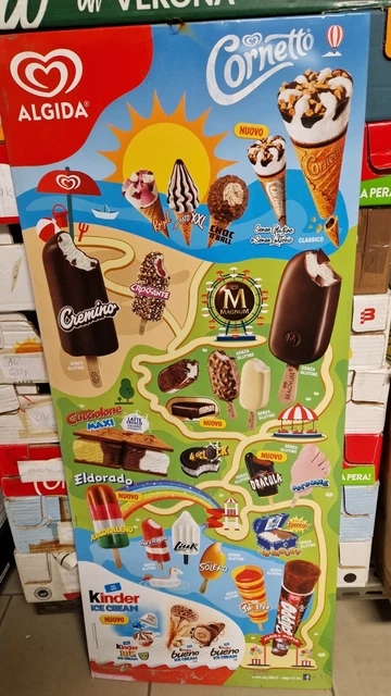 TABELLA IN LATTA Pubblicitaria Algida EUR 11,99 - PicClick IT