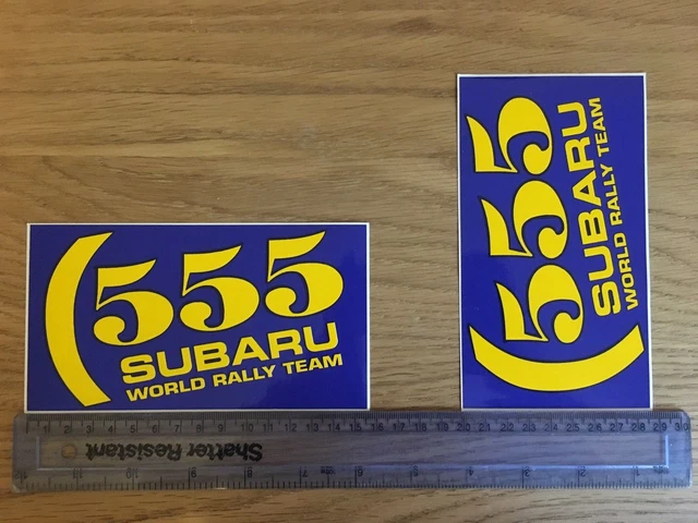 SUBARU WORLD RALLY Team 555 Stickers x2 Decal/car/van/laptop EUR 4,84 ...