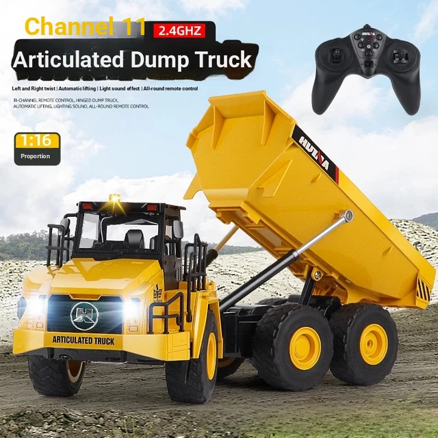HUINA 1553 11-CHANNEL RC Dumper Truck Remote Controlled Construction ...