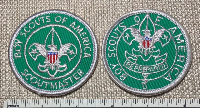 2 VINTAGE 1960S SCOUTMASTER Boy Scout Position Badge PATCHES BSA Leader ...