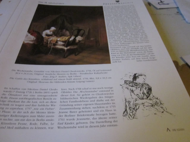 PREUSSEN ARCHIV N2 2400 Daniel Chodowiecki Die Wochenstube 1759 EUR 6 ...