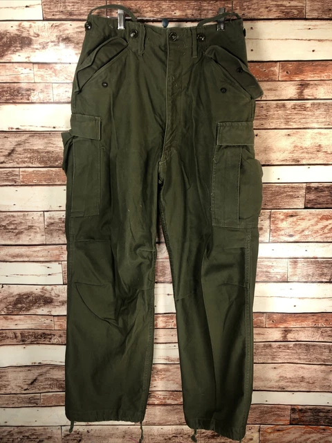 VINTAGE 50’S M-1951 USGI Korean War Cargo OD Field Pant Shell Trousers Reg Small £71.37 ...